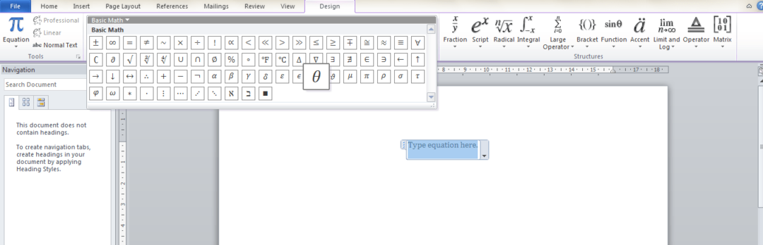 How to type Theta in MS Word - Bajrai Online Solutions
